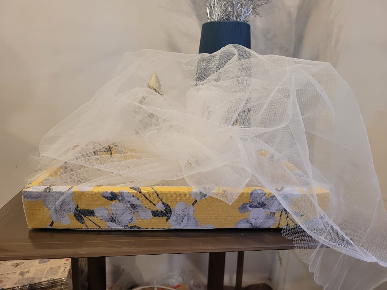 4 Pcs Multipurpose Decorative Folding Paper Box Net Rectangle Cardboar ...