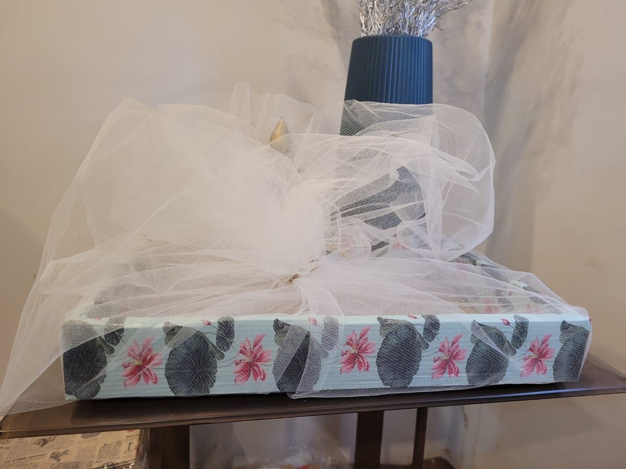 4 Pcs Multipurpose Decorative Folding Paper Box Net Rectangle Cardboar ...