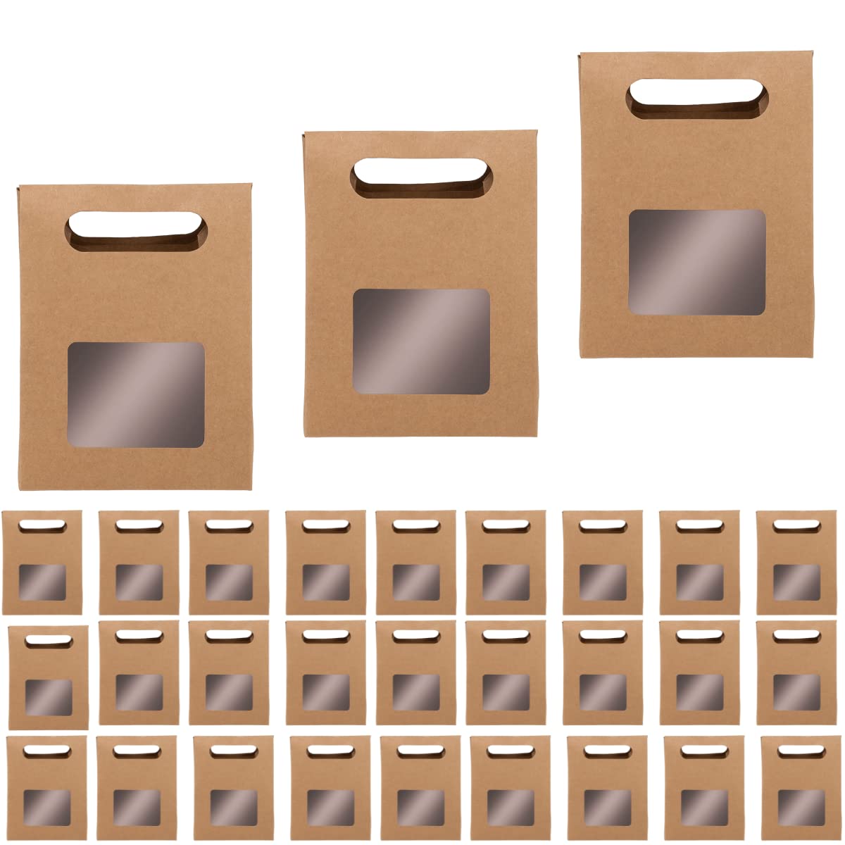 40 pcs Brown Decorative Folding Paper Gift Boxes For Gifting Chocolate ...